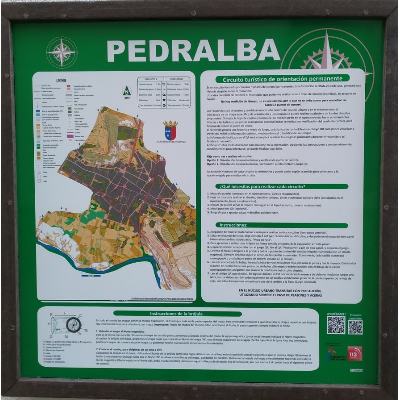 panel informativo en plástico reciclado y reciclable